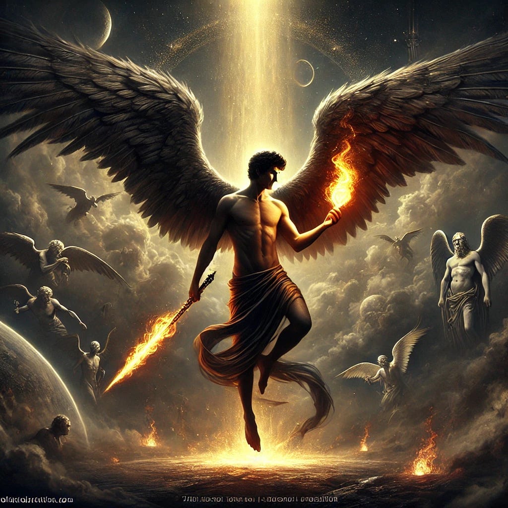 Lucifer and the Gift of Fire. The light-bringer pleads his case | by Alex Flame | Medium