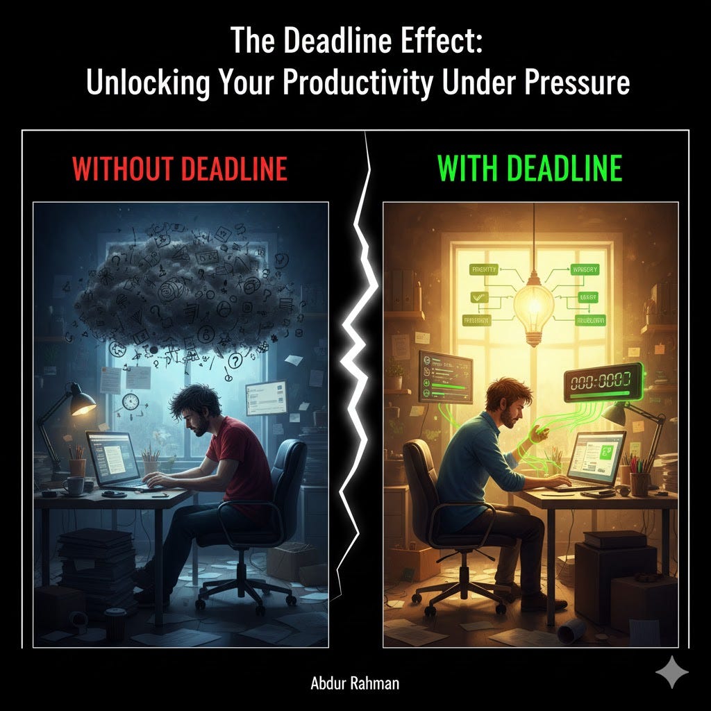 Why do deadlines suddenly make us productive? | by Abdur Rahman | Medium