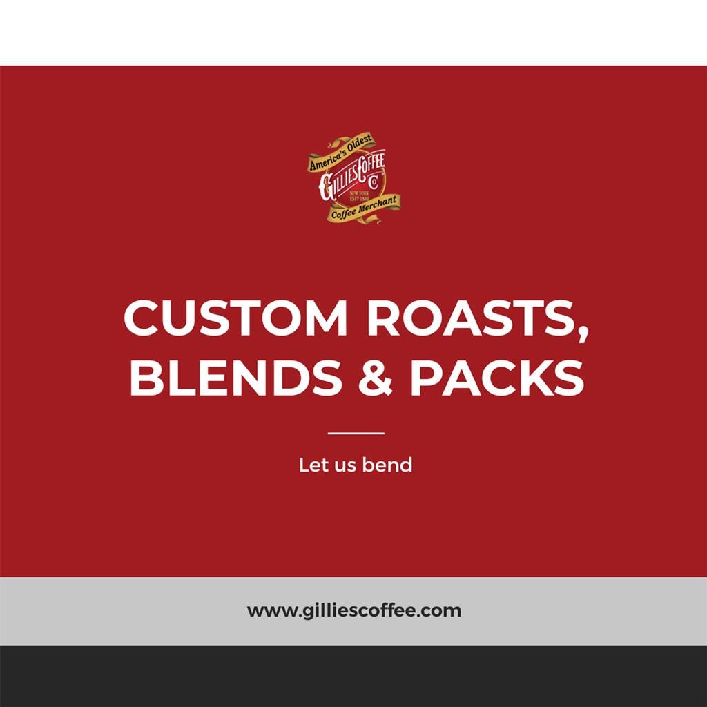 Custom Roasts, Blends & Packs - Gillies Coffee Company - Medium