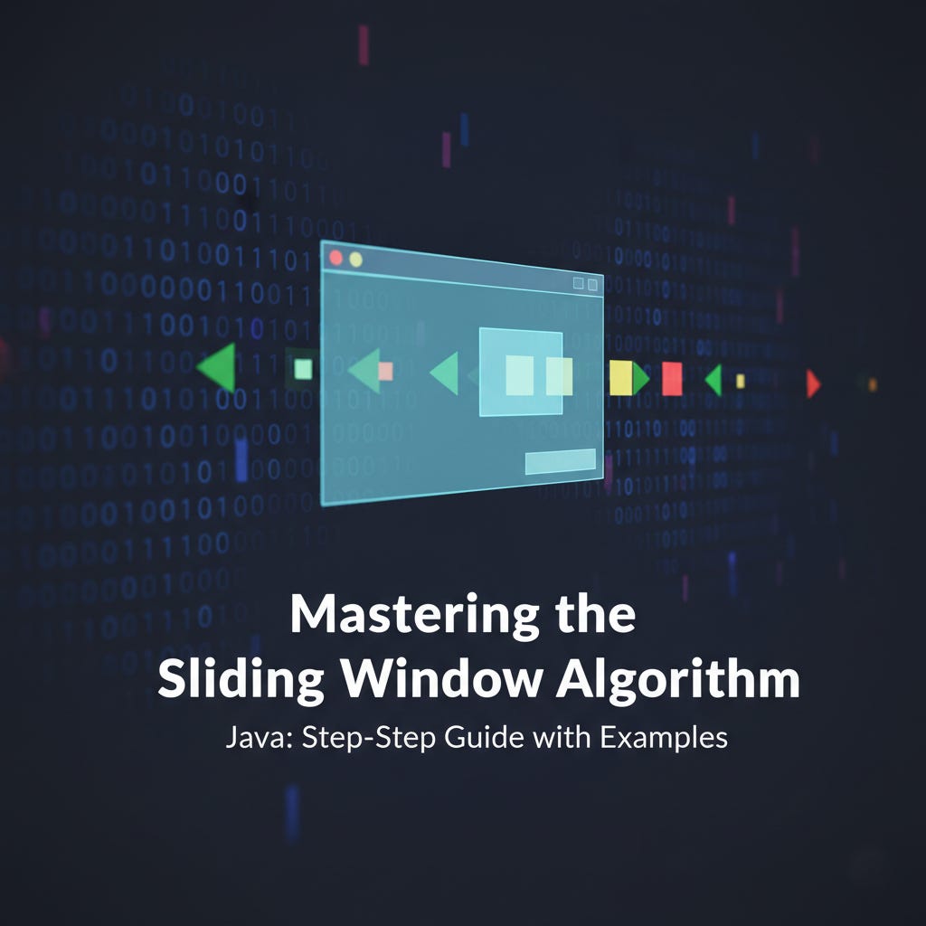 Sliding Window Algorithm in Java: O(n) Guide | Stackademic