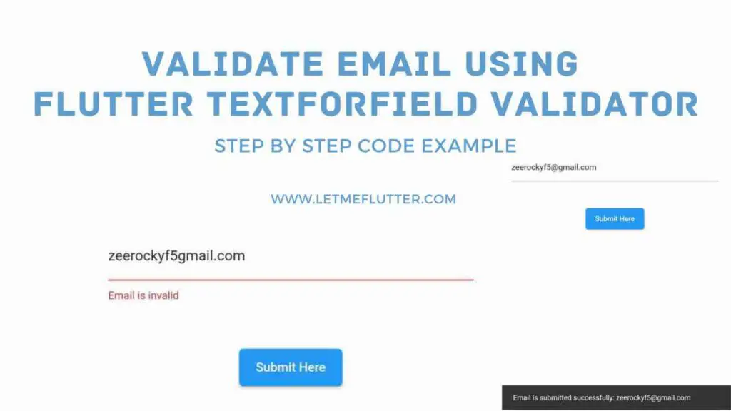Flutter Textformfield Validator Email Explained By Zeeshan Ali Medium