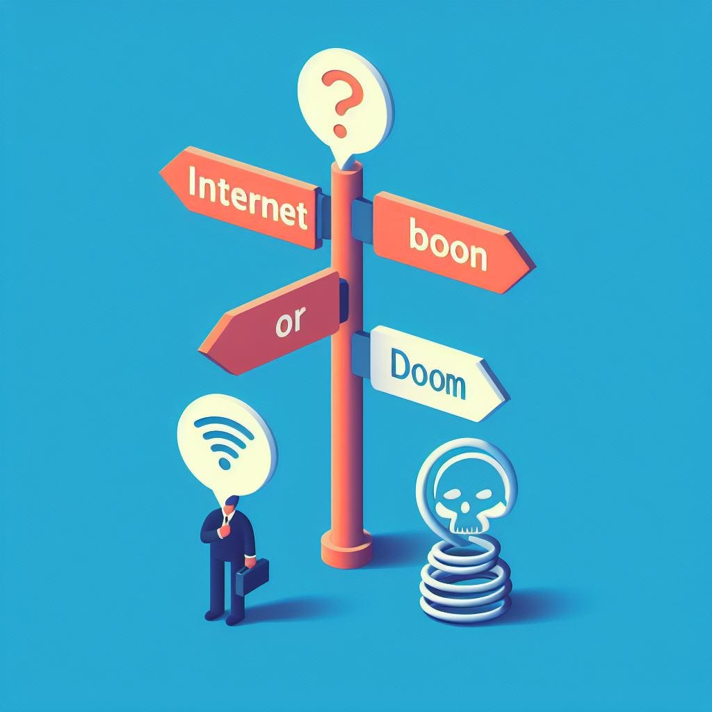 Is internet boon or doom?. In the vast landscape of human… | by Varun V ...