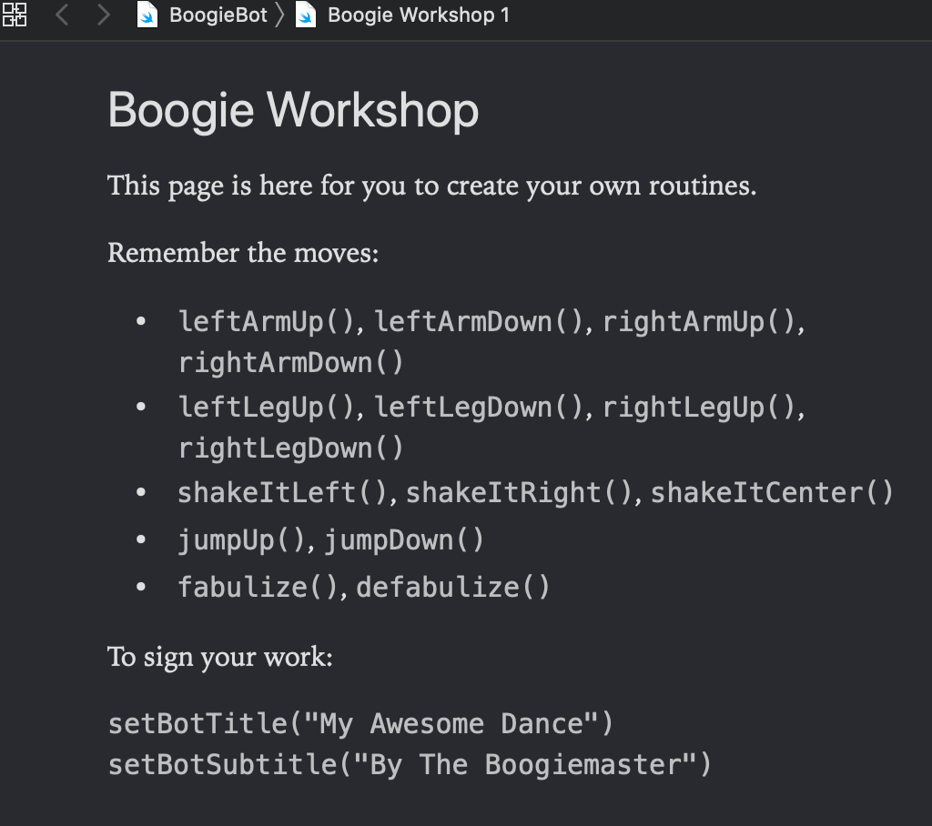 用 Swift 打造跳舞機器人 BoogieBot. Swift軟體 | by Lydia | 彼得潘的 Swift iOS App 開發教室 | Medium