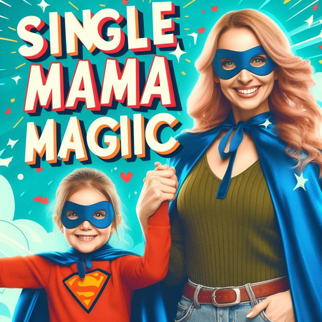Single Mama Magic: More Than a Cape and Mask | by VibewithAsia | Medium