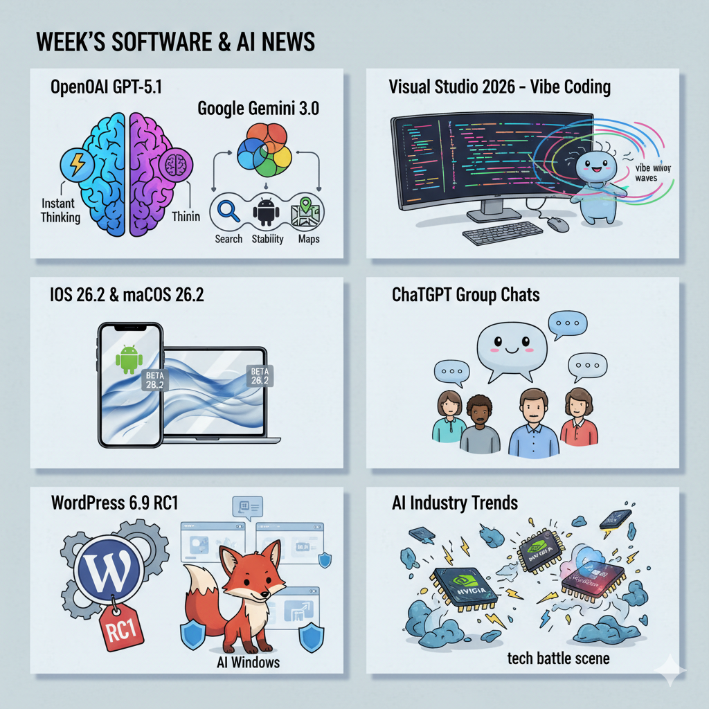 Top Software & AI Updates This Week: GPT-5.1, Visual Studio 2026 ...