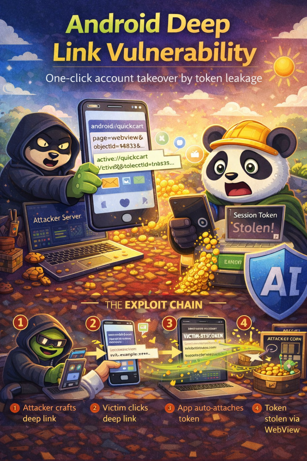 One-Click Account Takeover via Deep Link Token Auto-Append | by Source ...