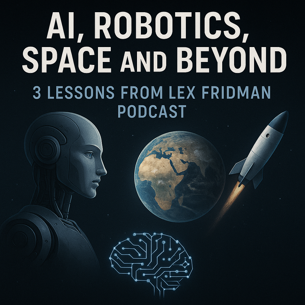 AI, Robotics, Space and Beyond: 3 Lessons from Lex Fridman Podcast | by ...