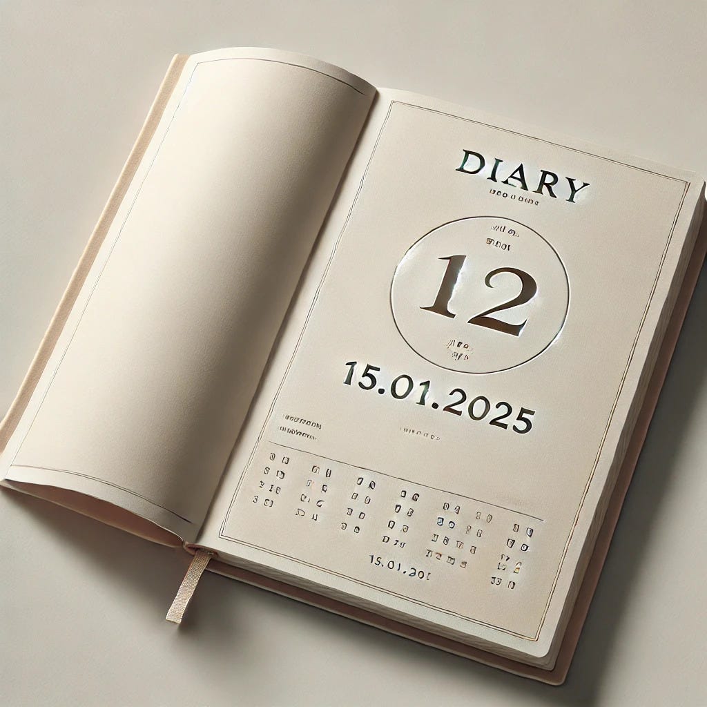 Diary. Records of a Social Experiment. Entry number 12. 01/15/2025 | by ...