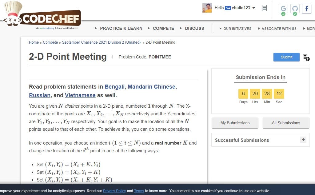 2D -point-meeting Codechef solution | by Chulindra Rai | Medium