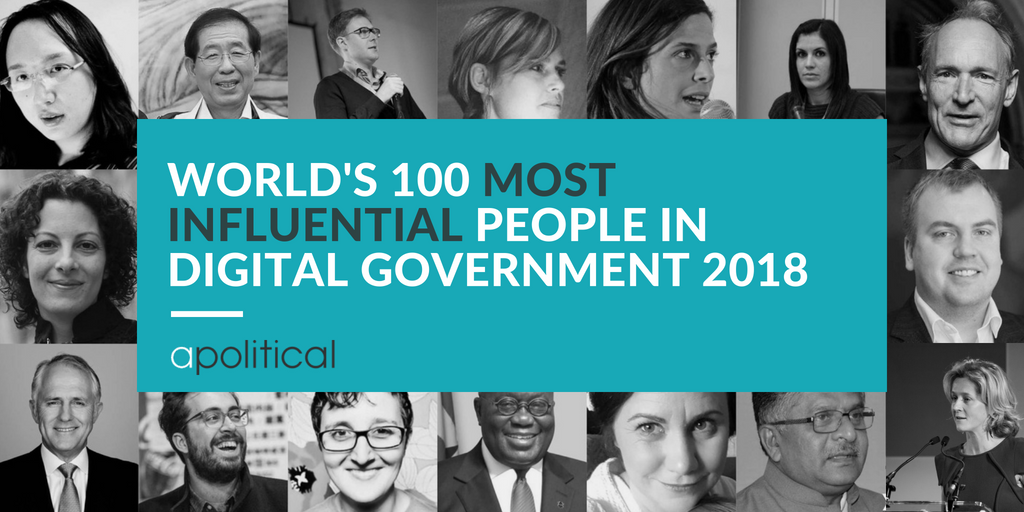 “World’s 100 most influential people in digital government — Apolitical ...