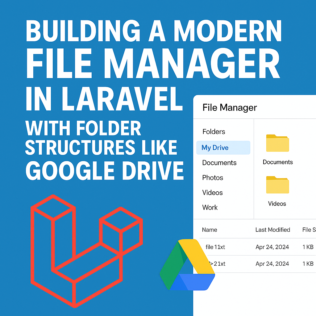 Building a Modern File Manager in Laravel with Folder Structures like Google Drive | by Habibur ...