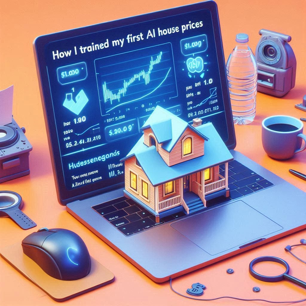 How I trained my first machine learning model to predict house prices using linear regression ...