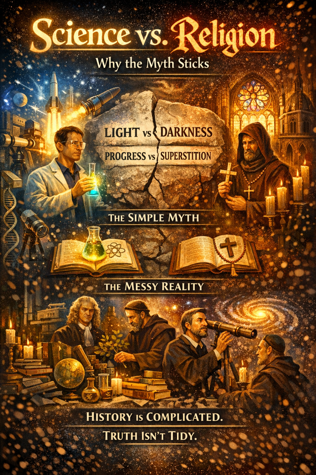 Science vs. Religion:. Why the Myth Sticks | by Mohammed M. Azzam | The ...