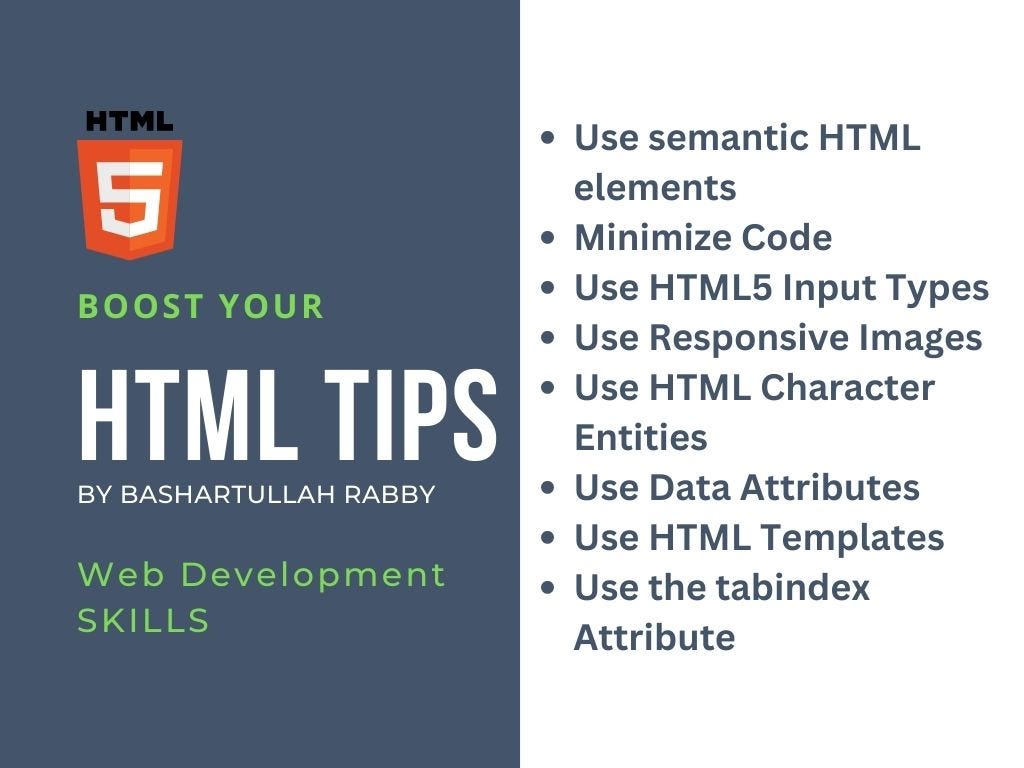 HTML Secret Tips: Boost Your Web Development Skills | by Bashartullah ...