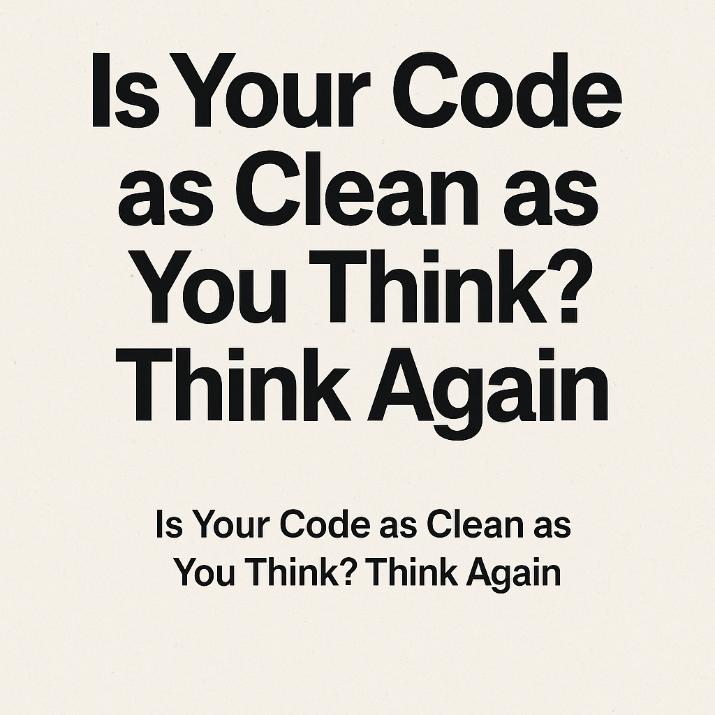 Is Your Code as Clean as You Think? Think Again | by Mklstudio | Jun ...