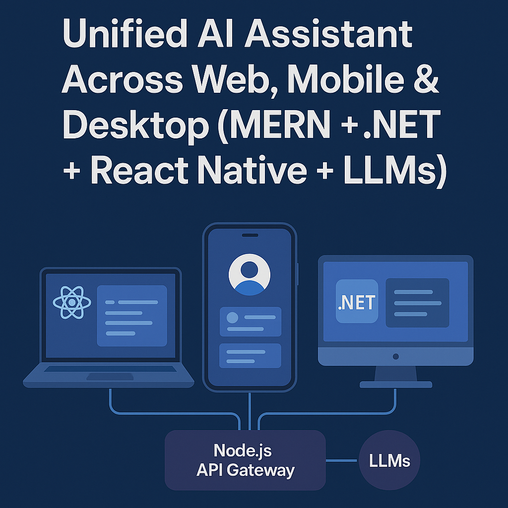 Unified AI Assistant Across Web, Mobile & Desktop (MERN + .NET + React Native + LLMs) | by Syed ...