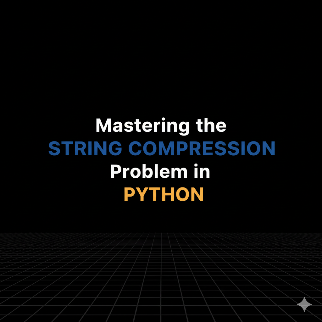 Mastering the String Compression Problem in Python -LeetCode 75 Explained | by Vanita AI | Sep ...