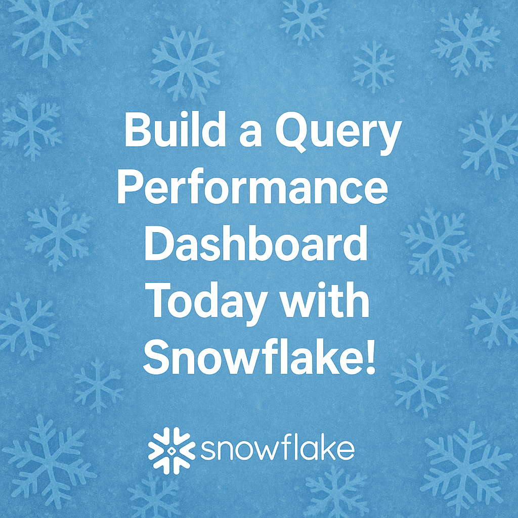 How to Build a Query Performance Dashboard in Snowflake! | by Peggie ...