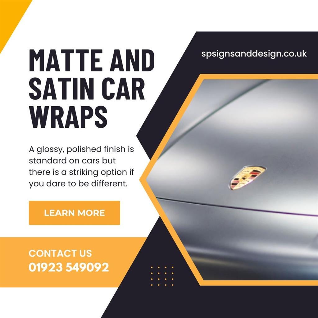 Matte and Satin Car Wraps - SP Signs And Design - Medium