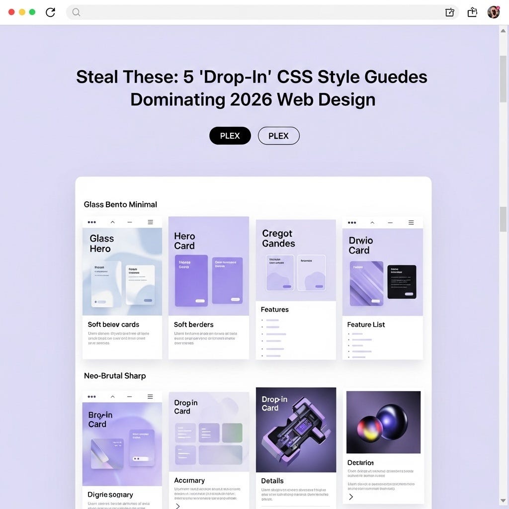 Steal These: 5 'Drop-In' CSS Style Guides Dominating 2026 Web Design ...