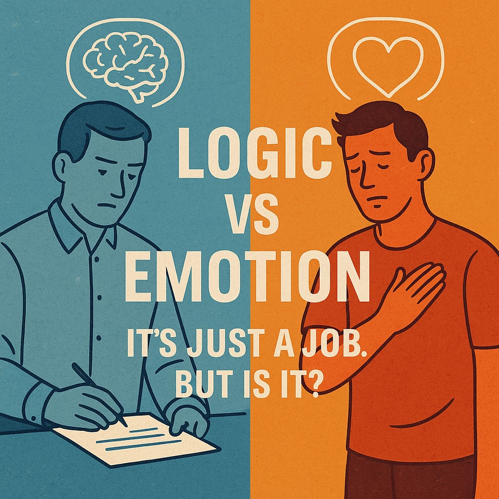 Logic vs Emotion: It’s just a job. | by Jeremiah | May, 2025 | Medium