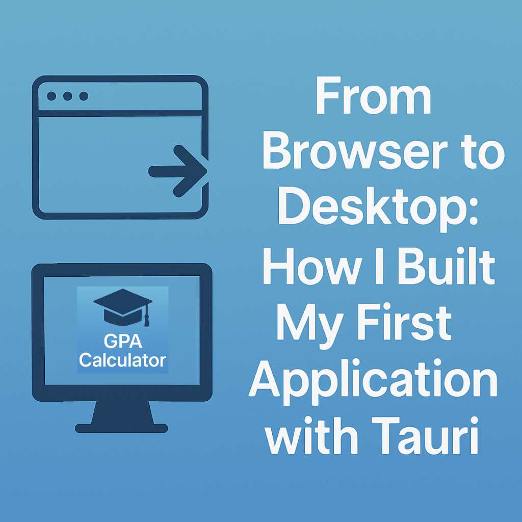 From Browser to Desktop: How I Built My First App with Tauri | by ...