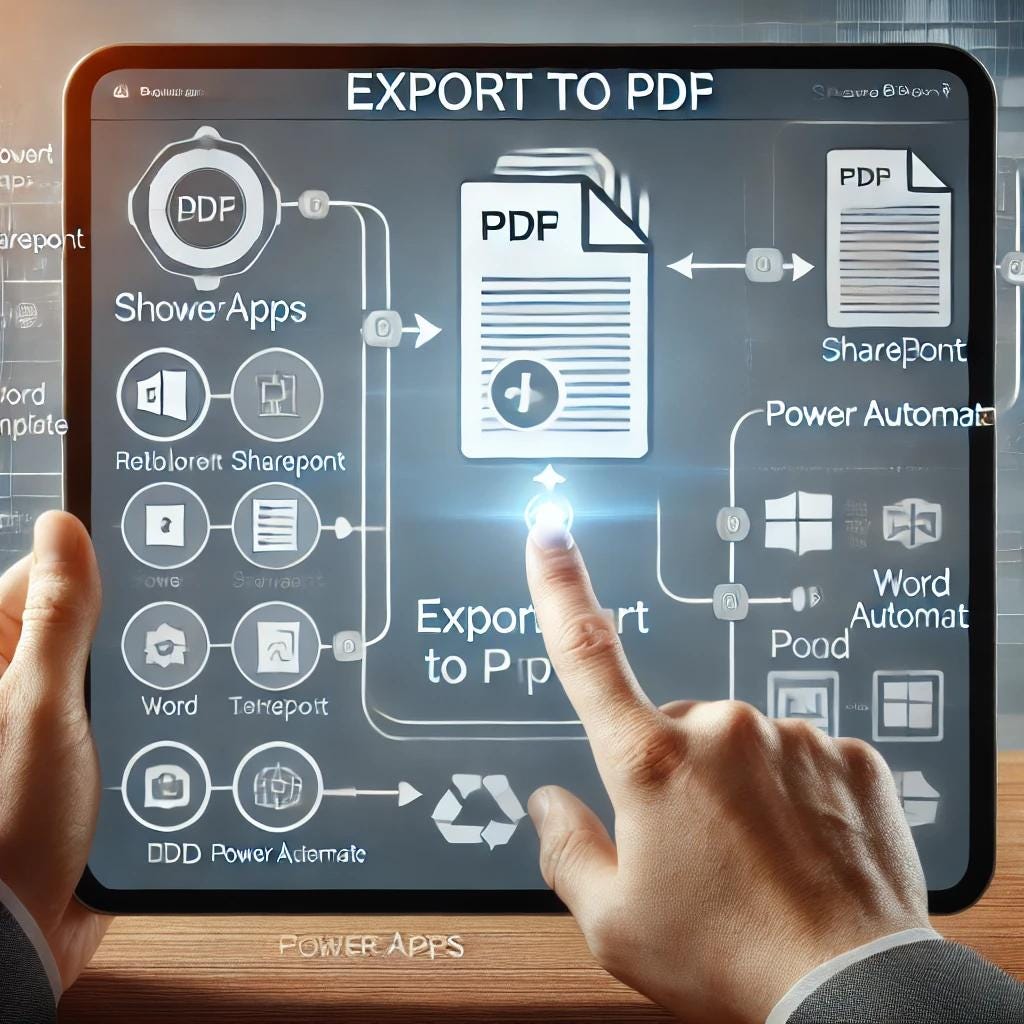 Power Apps Export To PDF (On Demand) | by Riliwan Olanshile | Oct, 2024 ...