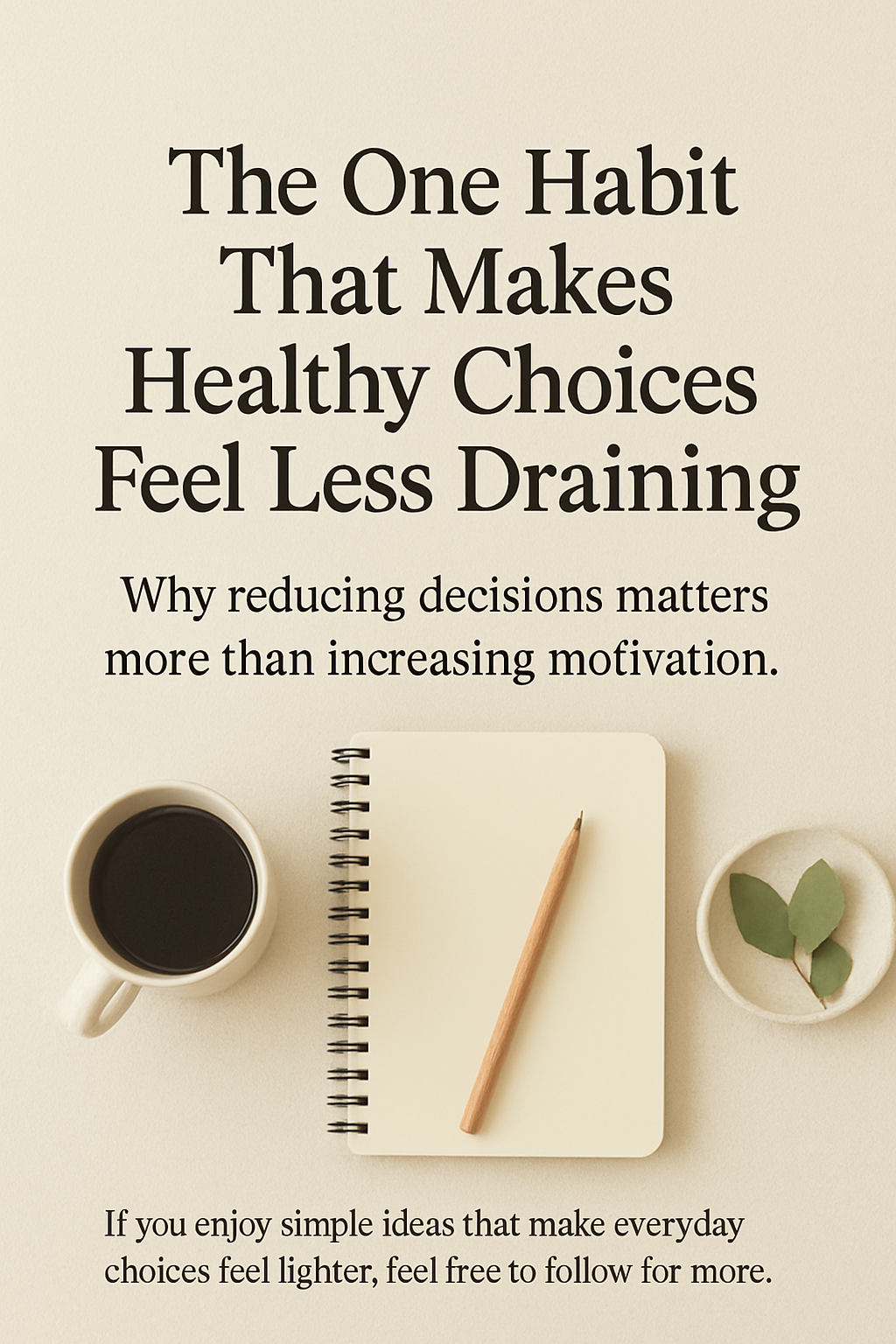 The One Habit That Makes Healthy Choices Feel Less Draining | by ...
