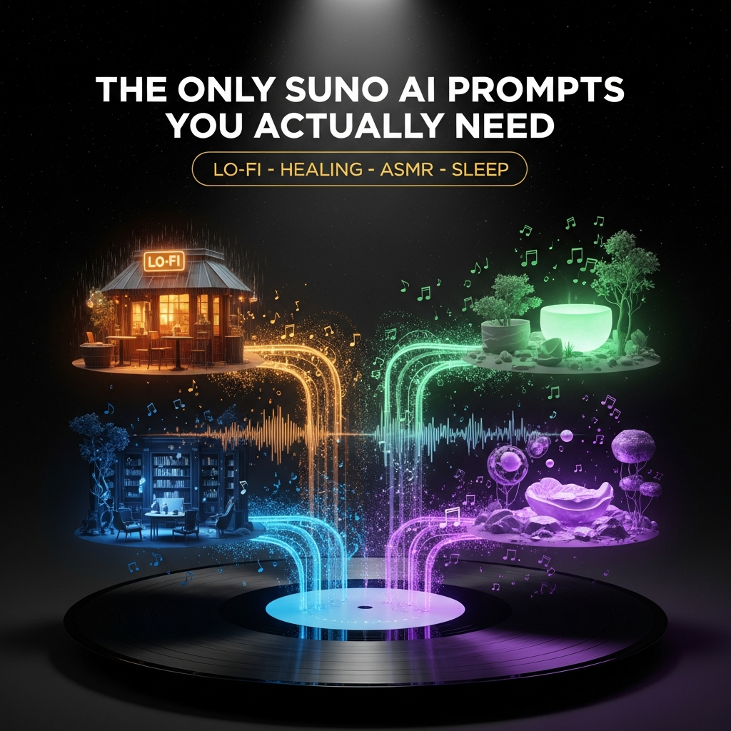 Complete List of Suno AI Prompts for Lo-Fi, Healing, ASMR and Sleep ...