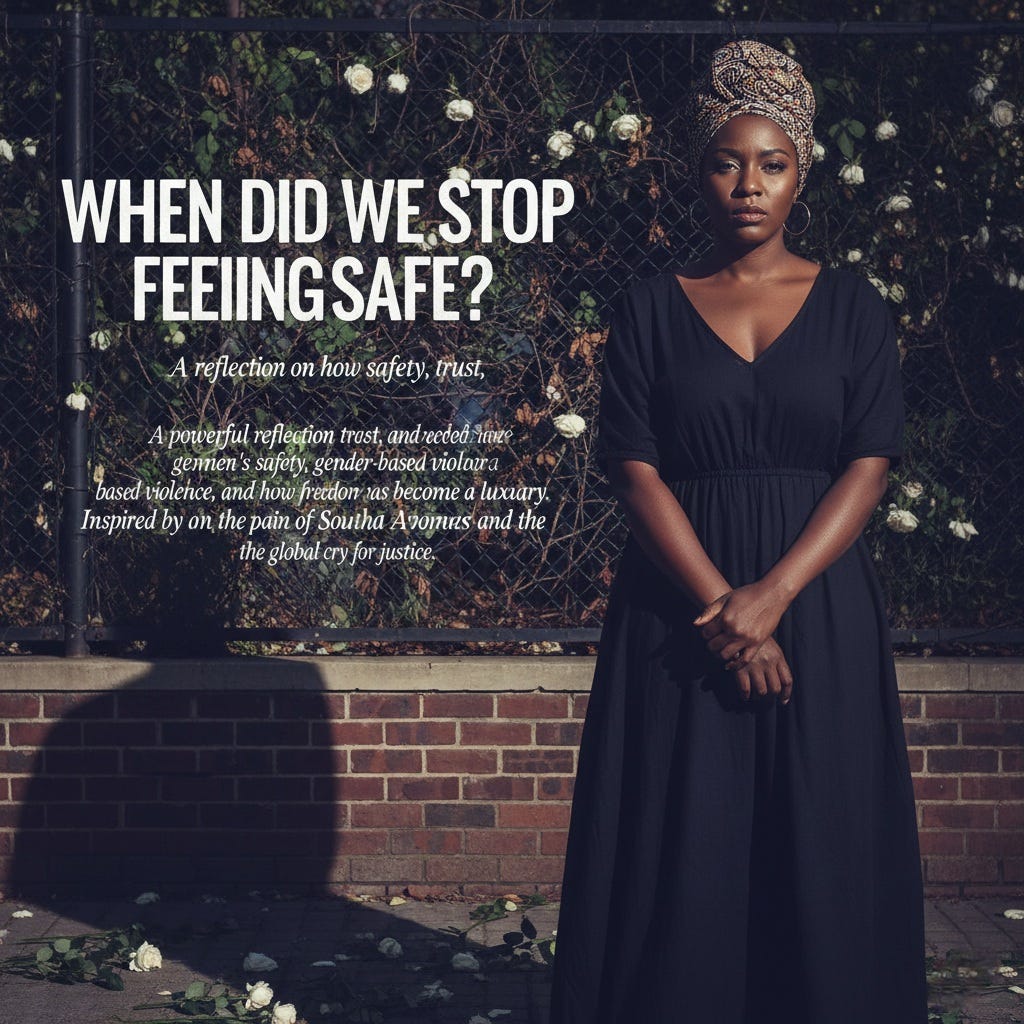 WHEN DID WE STOP FEELING SAFE?. A reflection on how safety, trust, and ...