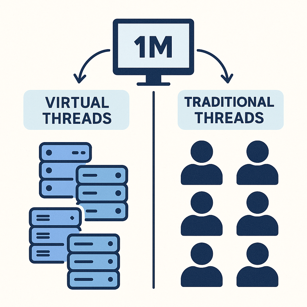 Virtual Threads Vs Traditional Threads I Tested Both With 1m Requests