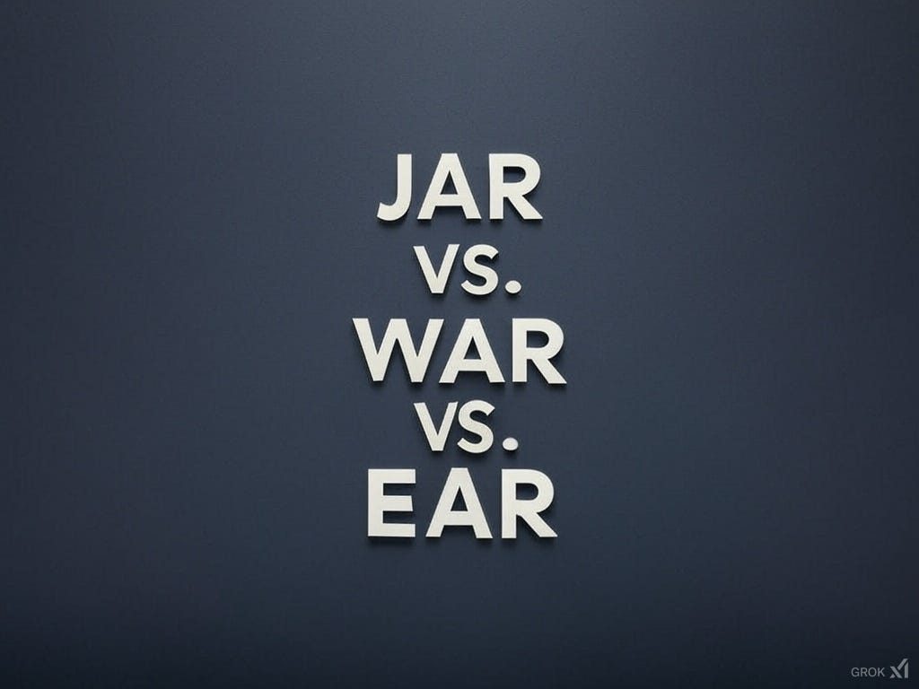 JAR vs. WAR vs. EAR: A Developer’s Guide to Java Archives | by H2bm | Medium