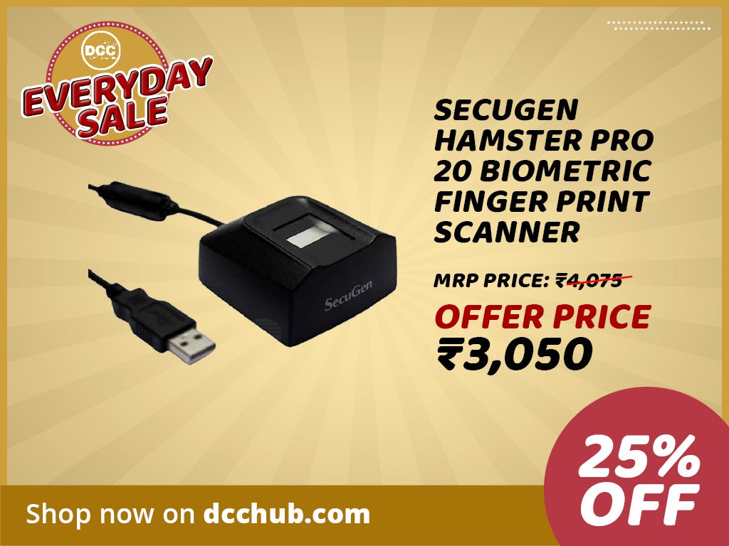 25% Off on SecuGen Finger Print Scanner Price in Pune | by DCC Retails ...