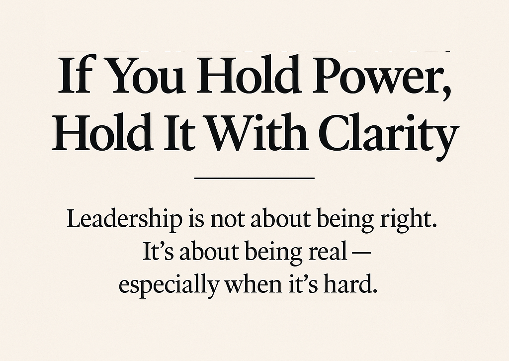 If You Hold Power, Hold It With Clarity. | by Aadityavelava V A | Jun ...
