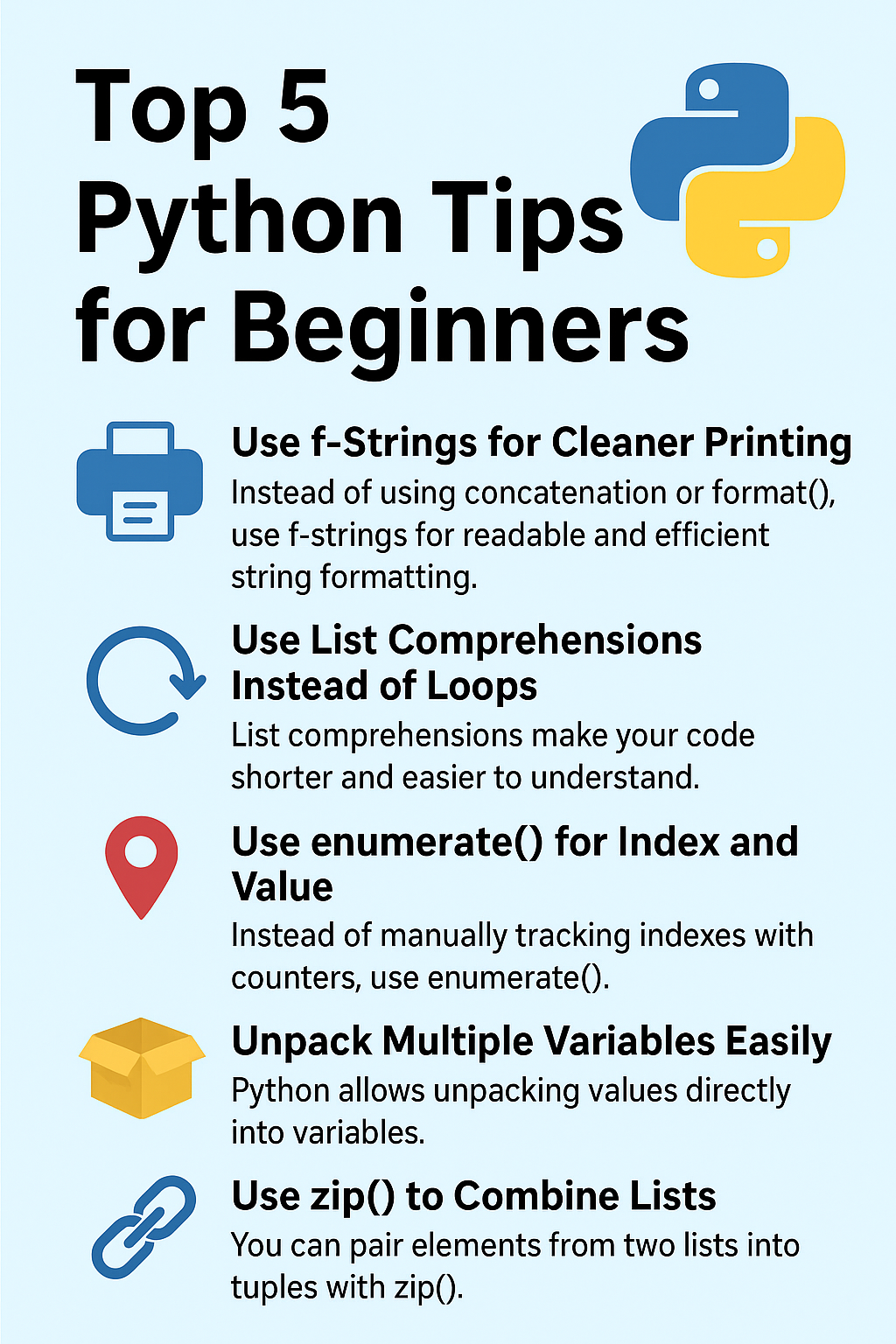 Top 5 Python Tips for Beginners 🐍 | by TECH WRITER | Sep, 2025 | Medium