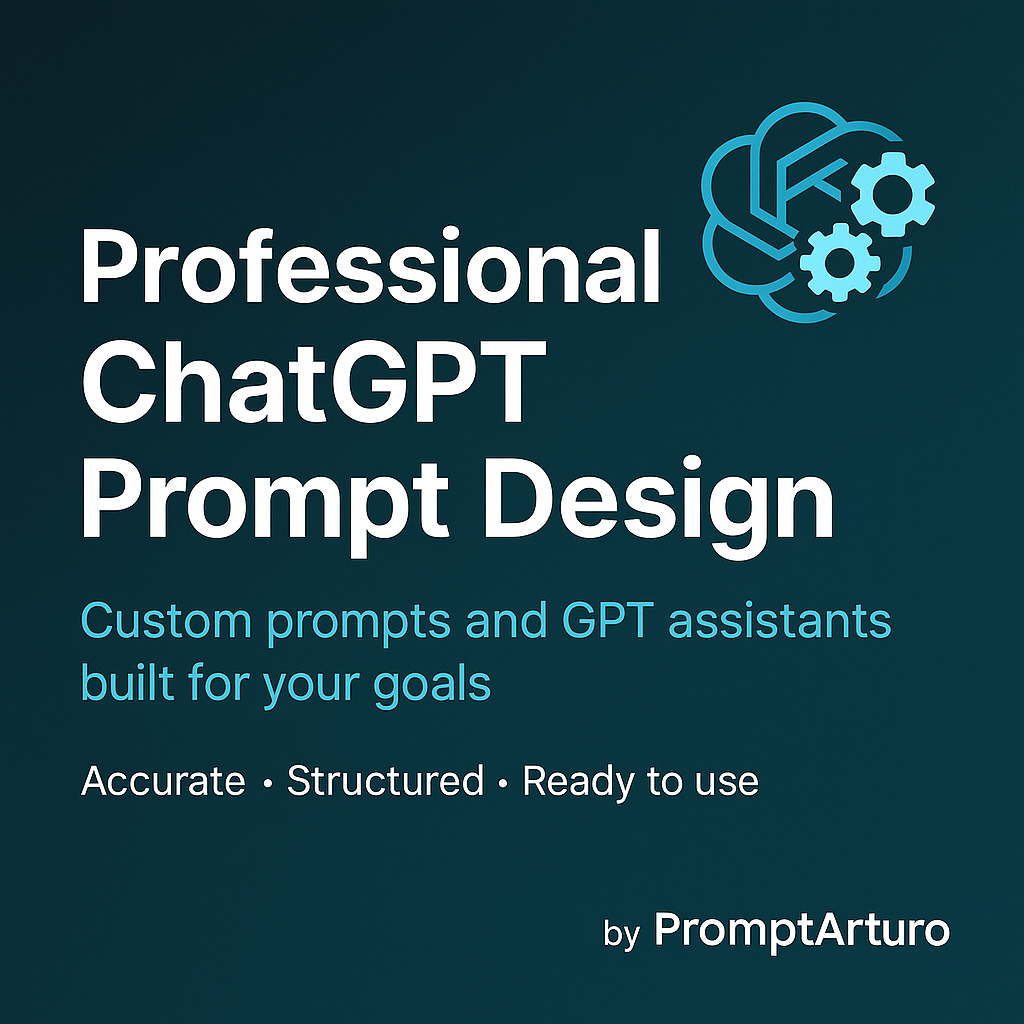 How I Design ChatGPT Prompts That Think Like Real Experts | by Arturo G ...
