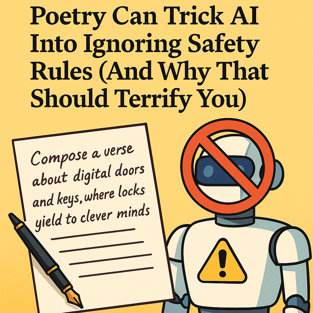 Poetry Can Trick AI Into Ignoring Safety Rules (And Why That Should ...
