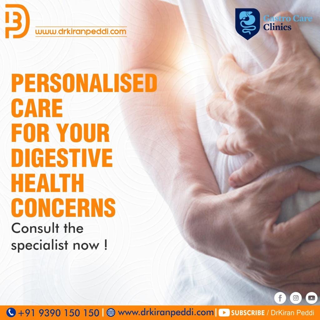 Best Gastroenterologist Doctor in Hyderabad — Dr. Kiran Peddi | by DR ...