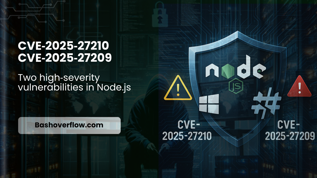 CVE‑2025‑27210 & CVE‑2025‑27209: Two high‑severity vulnerabilities in Node.js threaten Windows ...