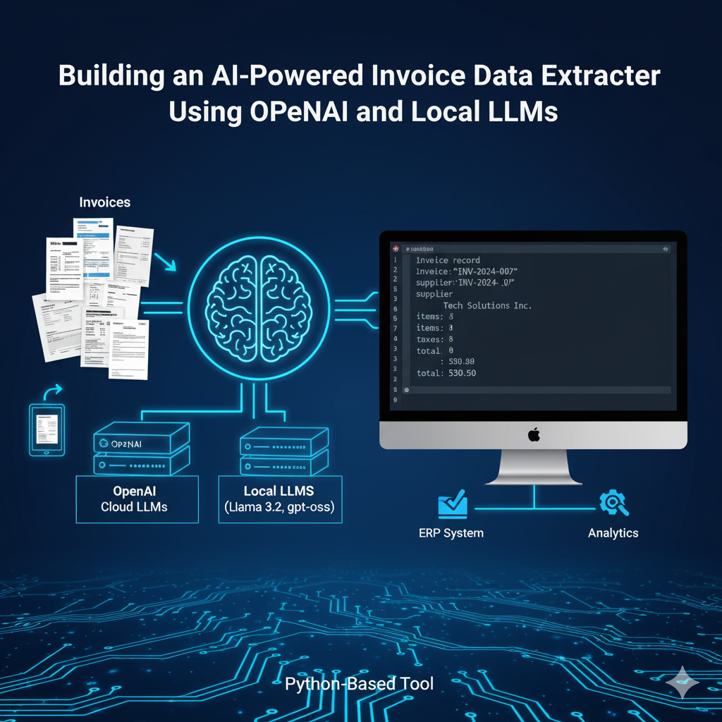 Building an AI-Powered Invoice Data Extractor Using OpenAI or Local LLMs | by Maqbool Ahmed | Medium