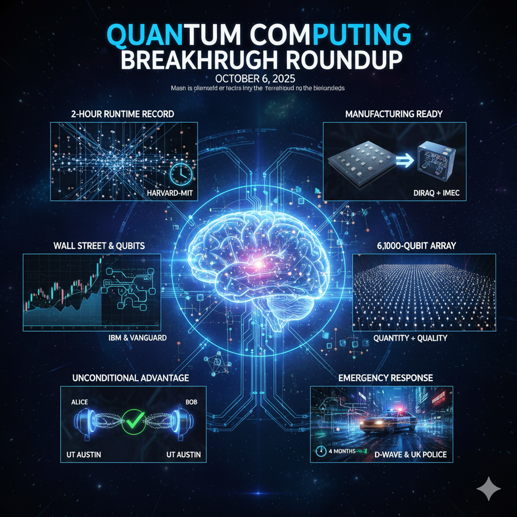 Quantum Computing Breakthrough Roundup — October 6, 2025: From 2-Hour ...