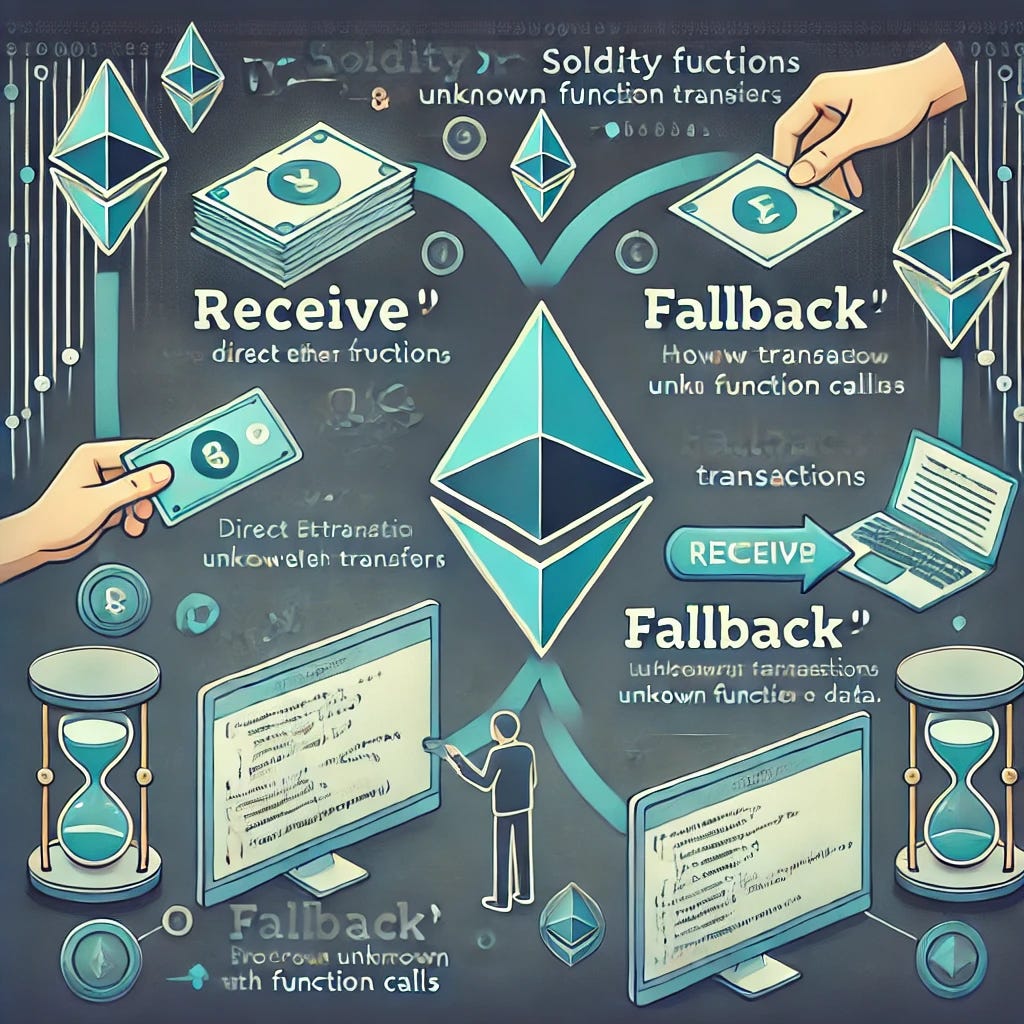 💝 🎁 💰Receive() and FallBack() in Solidity | by Vin M N Shelar| @th_v_slr | Feb, 2025 | Medium