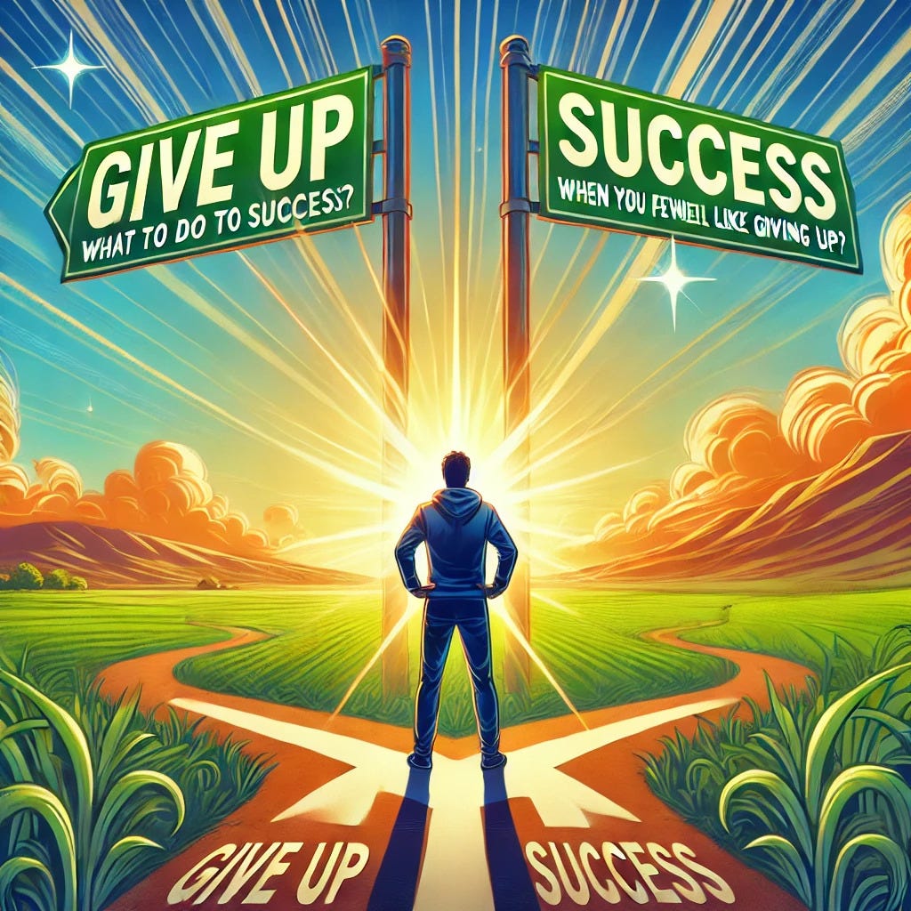 What to Do When You Feel Like Giving Up? | by Marc Johnson | The ...
