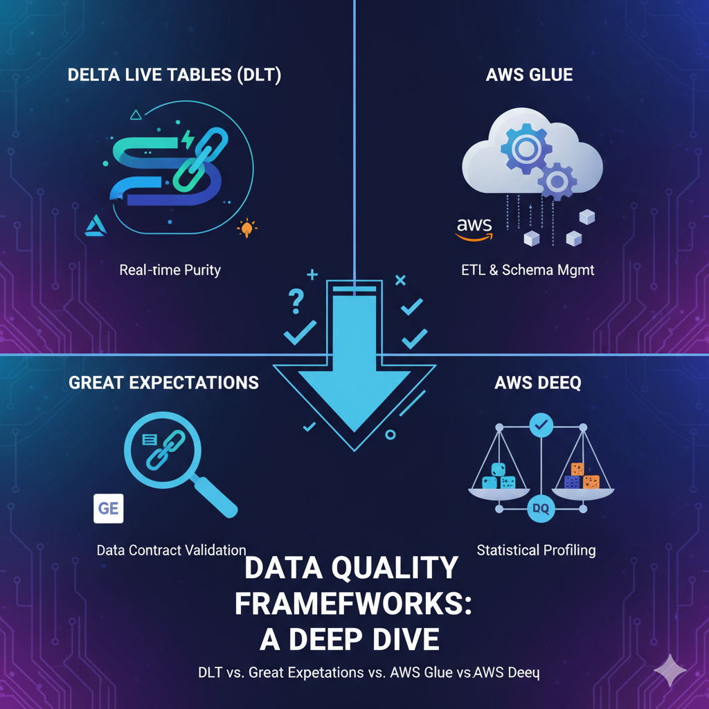 Delta Live Tables (DLT) vs Great Expectations vs AWS Glue vs AWS Deequ ...