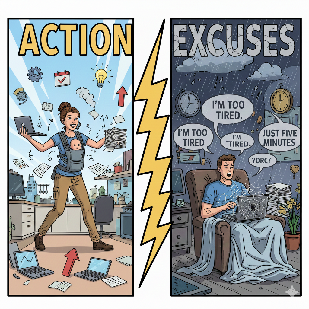 Choose Action Over Excuses. Ignore a small task today; inherit a… | by ...