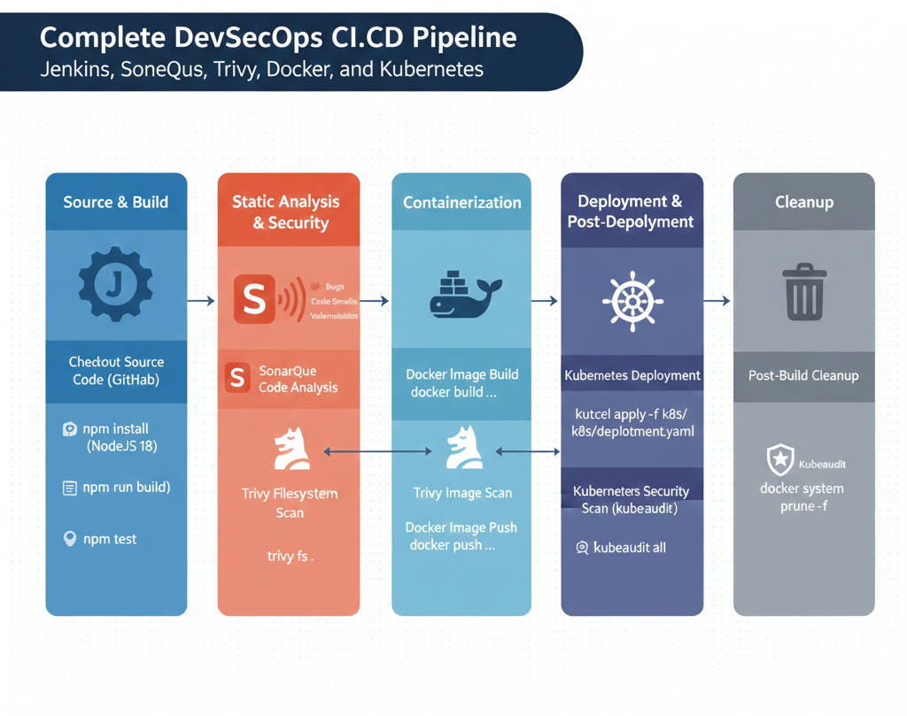 Building a Complete DevSecOps CI/CD Pipeline with Jenkins, SonarQube, Trivy, Docker, and ...