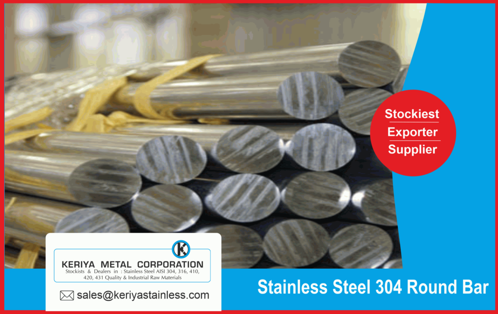steelSTAINLESS STEEL 304 ROUND BARS STOCKIST EXPORTER AND SUPPLIER ...
