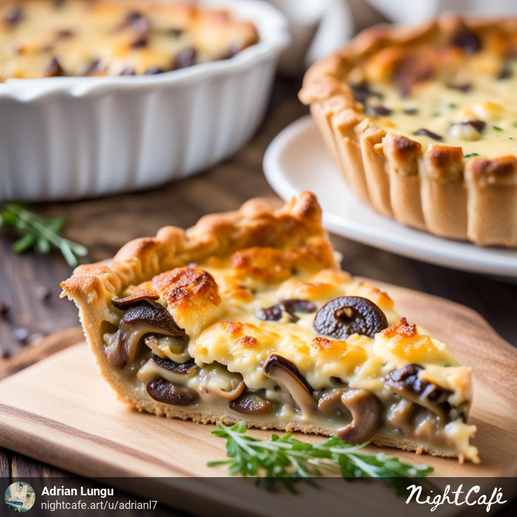 Mushroom and Swiss Cheese Quiche Recipe | by Adrian Lungu | Jun, 2024 ...