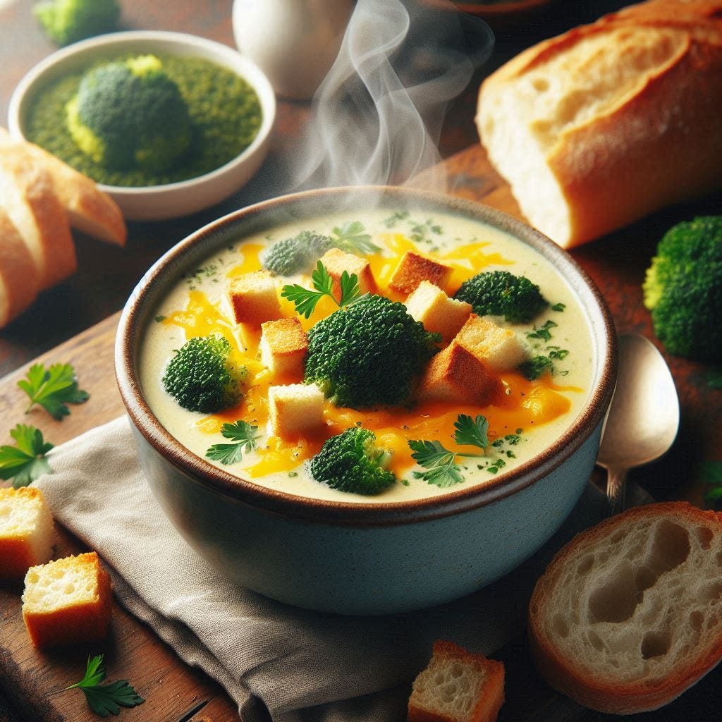What Goes with Broccoli Cheddar Soup? | by Rose | Jun, 2024 | Medium