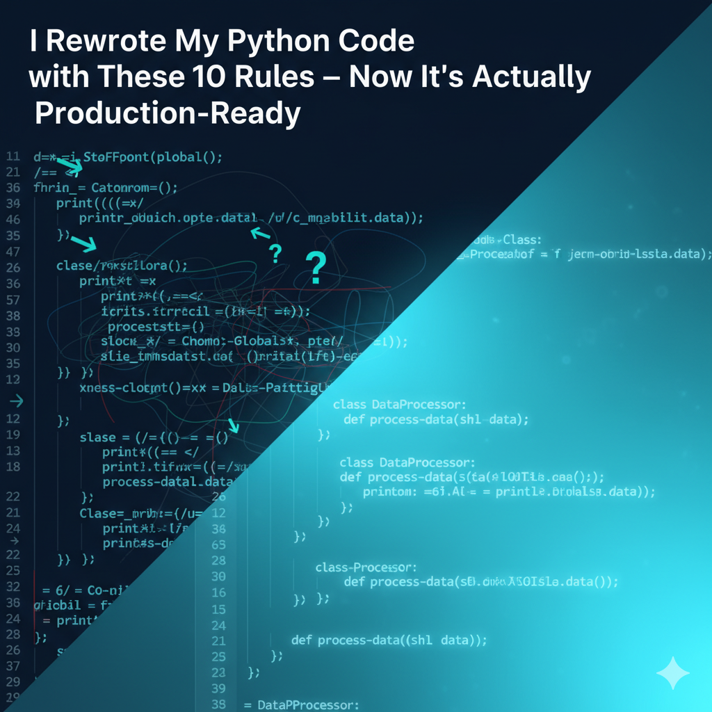 I Rewrote My Python Code with These 10 Rules — Now It’s Actually Production-Ready | by ...